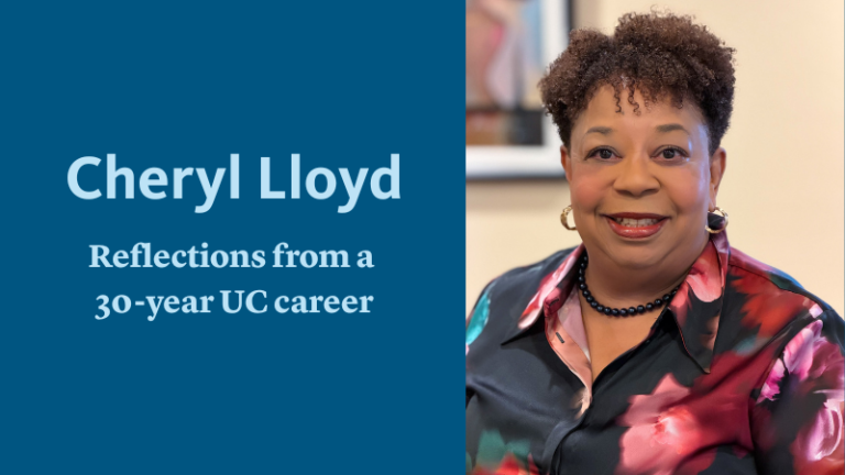 Cheryl Lloyd shares reflections from her 30-year UC career | UCnet